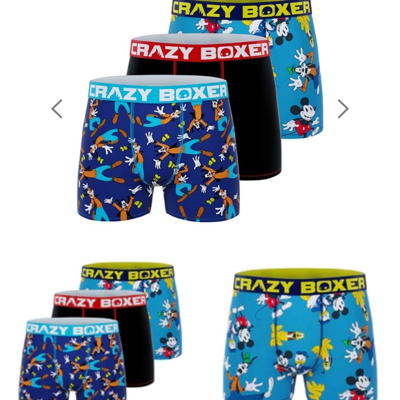 Underwear & Socks | Disney Classic Mens Boxer Briefs Crazyboxer Mickey ...